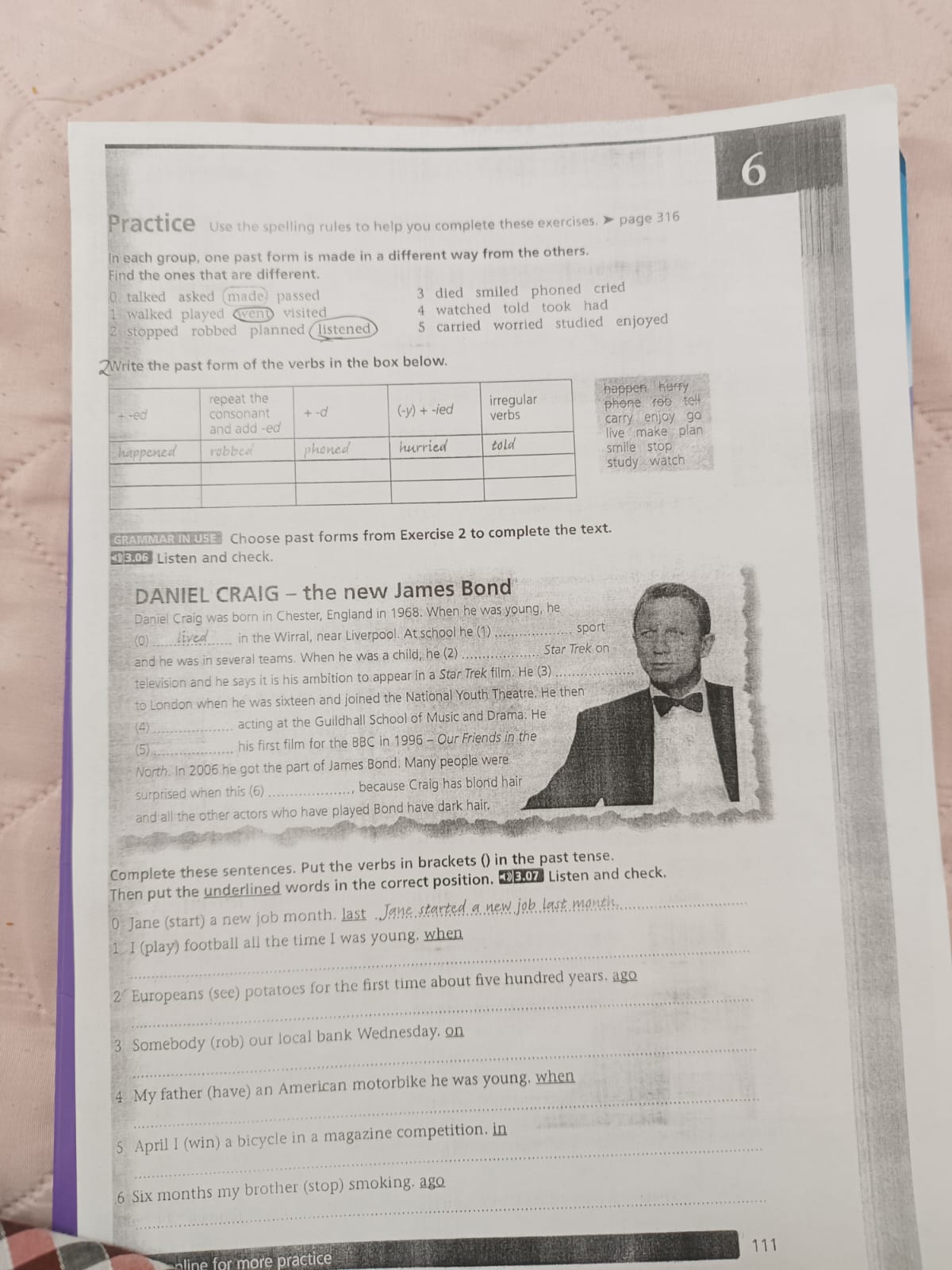 Practice. Use the spelling rules to help you complete these exercises ...